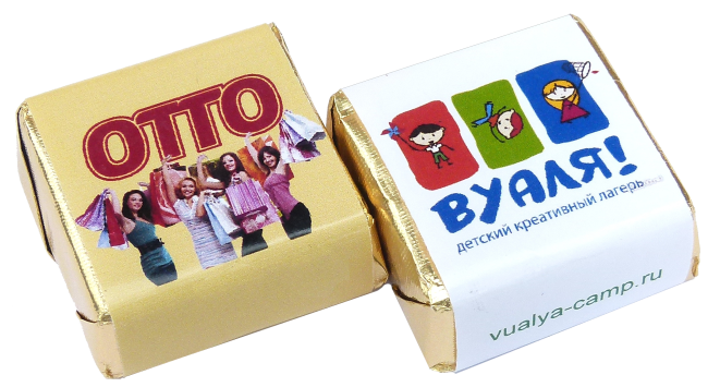 Конфеты ПТИЧЬЕ МОЛОКО с логотипом